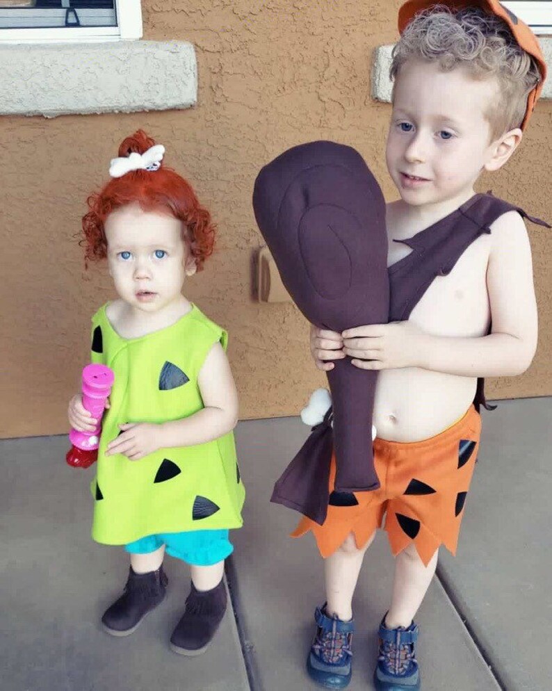 Pebbles Costume ~ Bam Bam Costume ~ Bam Bam and Pebbles Costume - Etsy