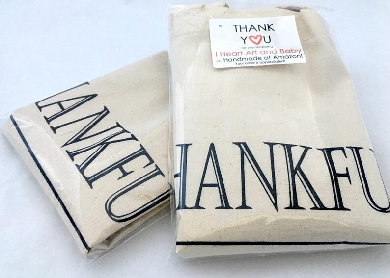 Thankful Tote Bag Thank You Bag Giving Thanks Appreciation - Etsy