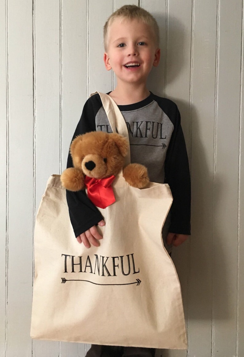 Thankful Tote Bag Thank You Bag Giving Thanks Appreciation | Etsy
