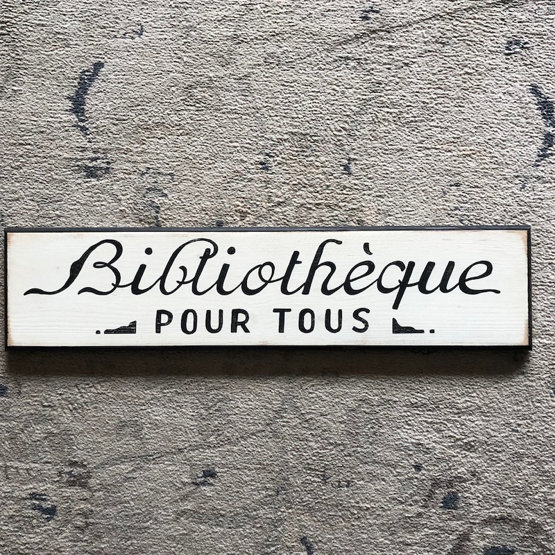 Library Sign - Etsy
