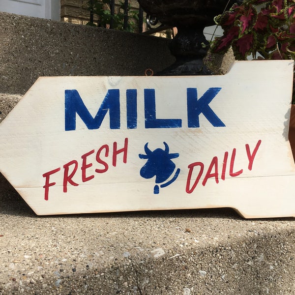 Antique Dairy Sign - Etsy