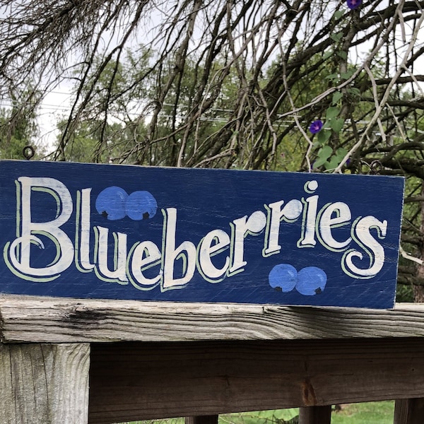 Blueberry Sign - Etsy