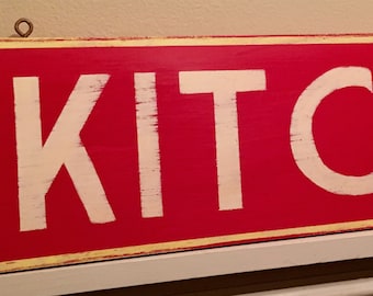 Red Kitchen Decor - Etsy