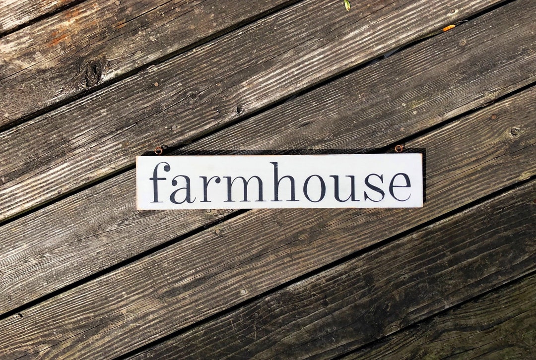 Farmhouse Sign/vintage Style Sign/hand Painted Sign/black and White ...