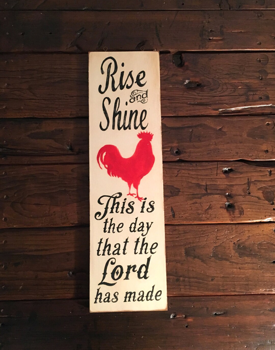 Rise and Shine Sign/this is the Day That the Lord Has Made Sign/red ...
