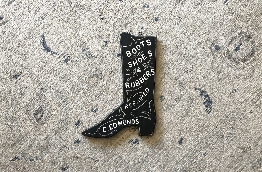 Shoe Repair Sign/hand Painted Sign/vintage Style Sign/hand Crafted ...