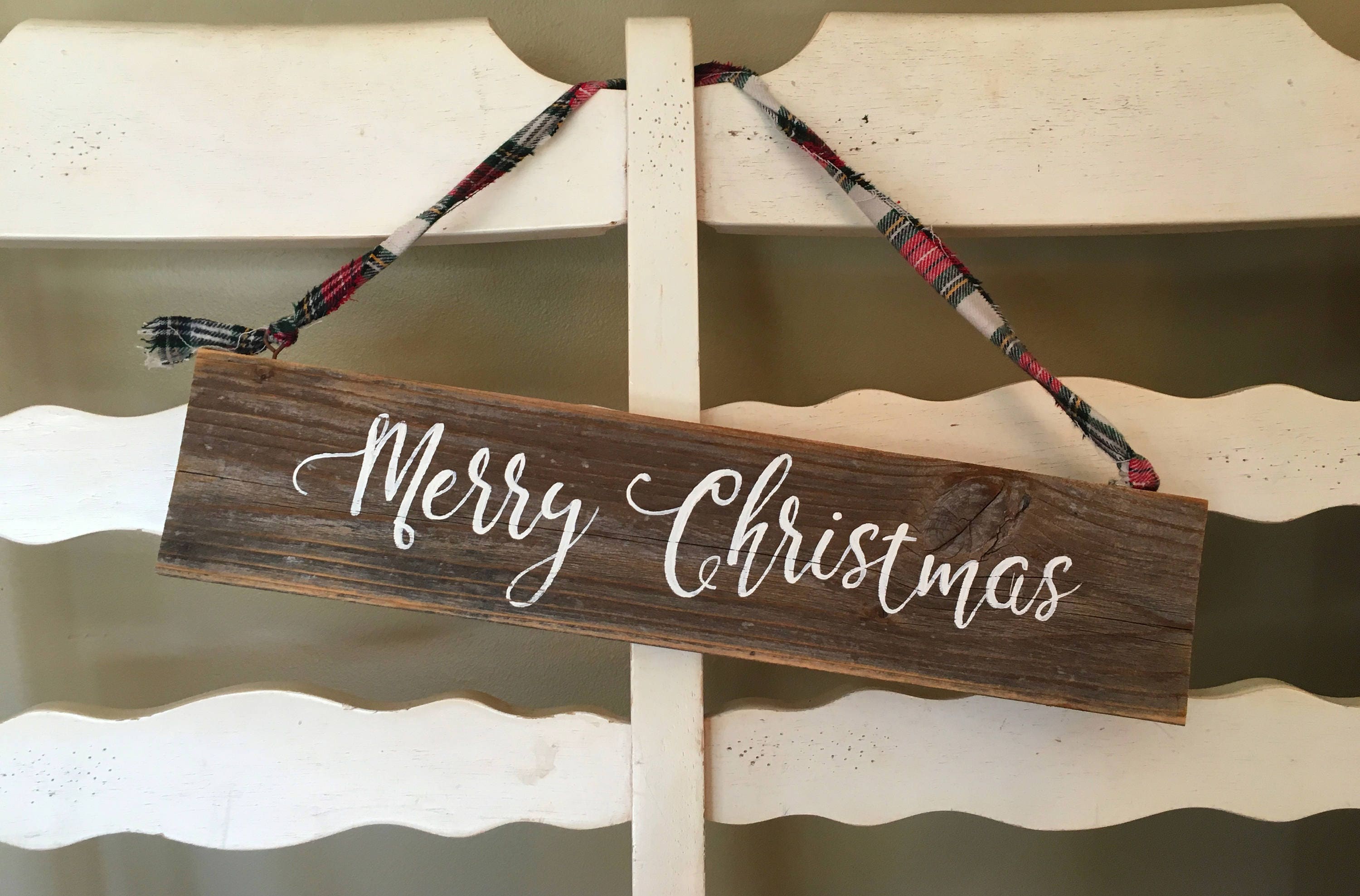 Merry Christmas Sign/christmas Sign/rustic Christmas Sign/recycled Wood ...
