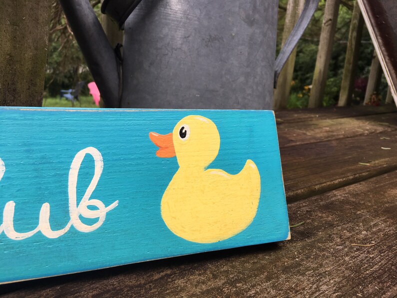 Rub a Dub Dub Sign/kids Bathroom Sign/bath Time Sign/rubber - Etsy