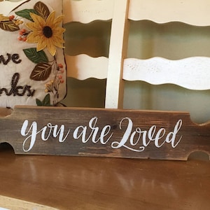 You Are Loved Sign/rustic Sign/wooden Sign/picket Fence Style/farmhouse ...