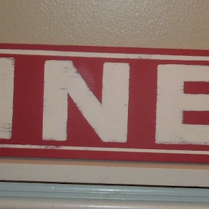 Retro Diner Sign/red Sign/hand Painted Sign/kitchen Art/retro | Etsy