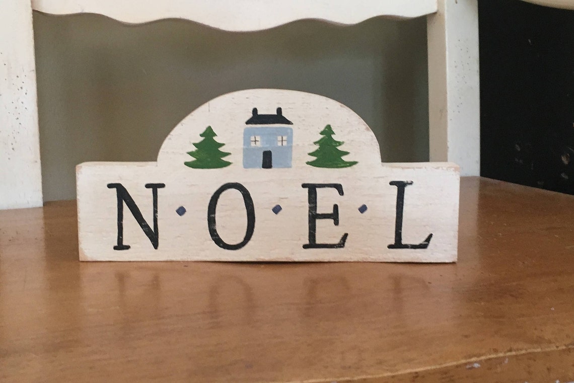 NOEL Sign/rustic Christmas/wooden Sign/farmhouse Style Christmas/hand ...