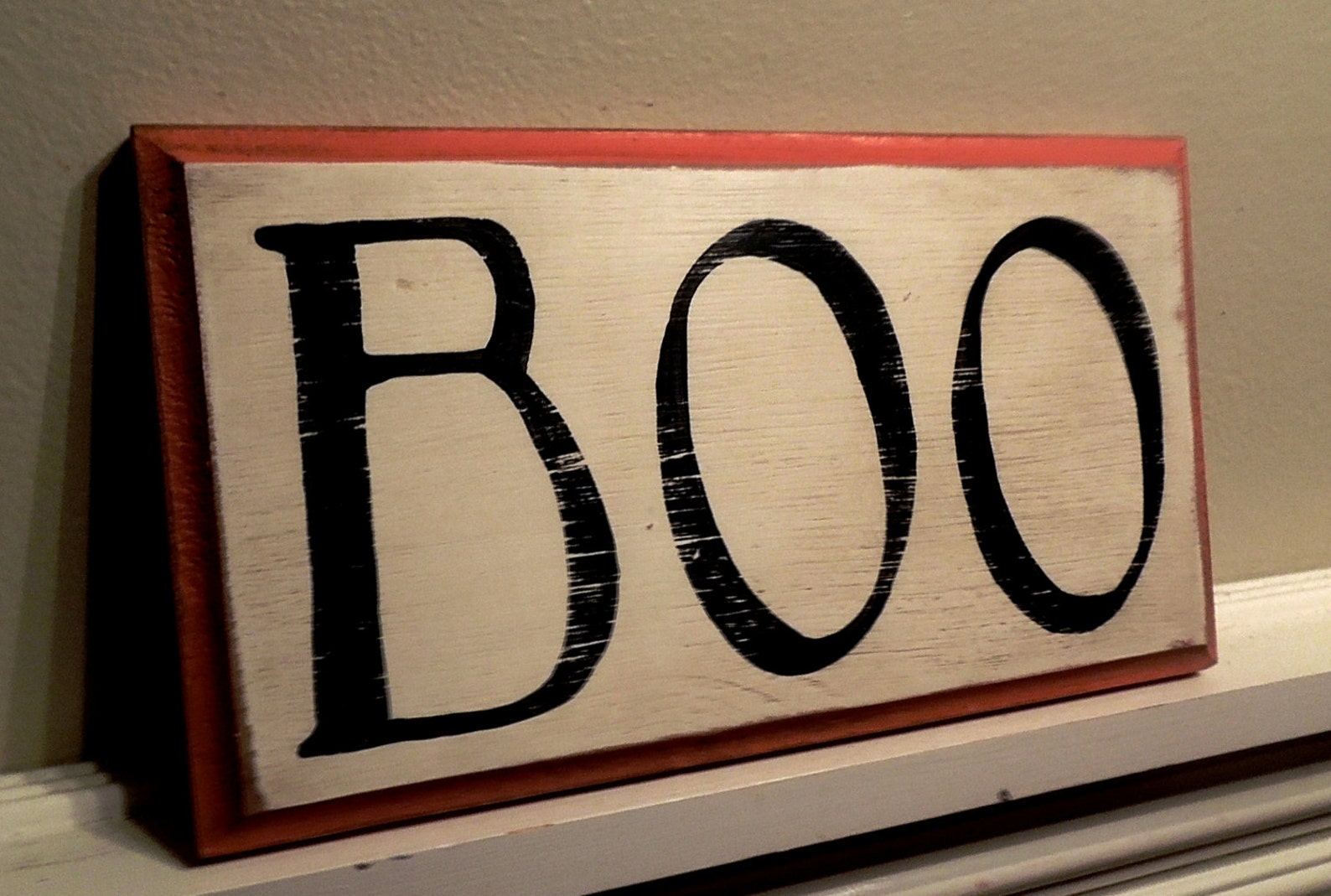 BOO Sign/rustic Sign/vintage Style Sign/hand Painted - Etsy