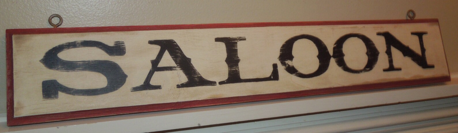 SALOON Sign/old West Style Sign/hand Painted Sign/man - Etsy