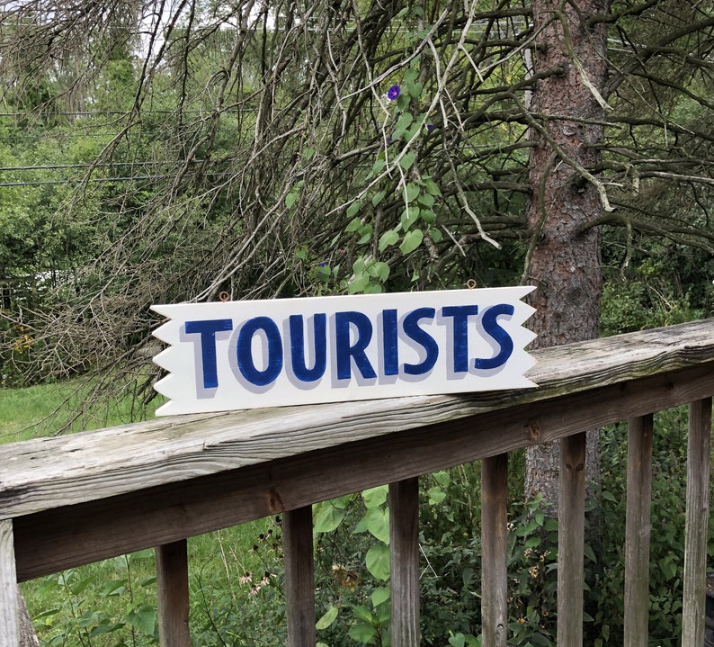 TOURISTS Sign/wooden Sign/antique Reproduction/guest Room - Etsy