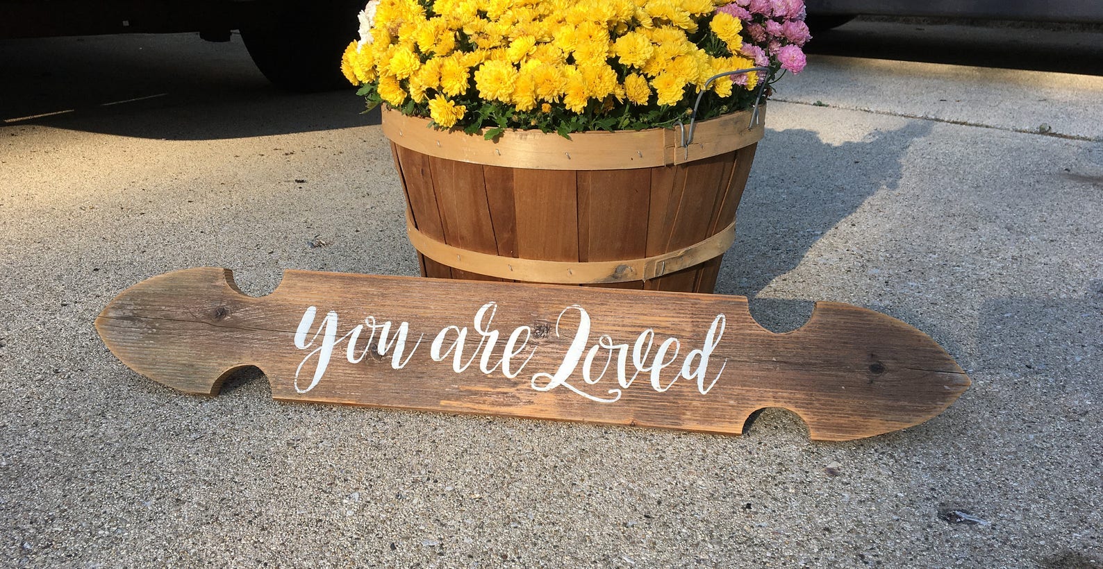 You Are Loved Sign/rustic Sign/wooden Sign/picket Fence - Etsy