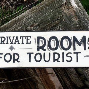 Tourist Sign/vintage Style Sign/rooms Sign/antique Reproduction/black ...