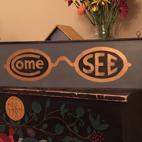 COME SEE Sign/painted Sign/19th Century Antique Reproduction - Etsy