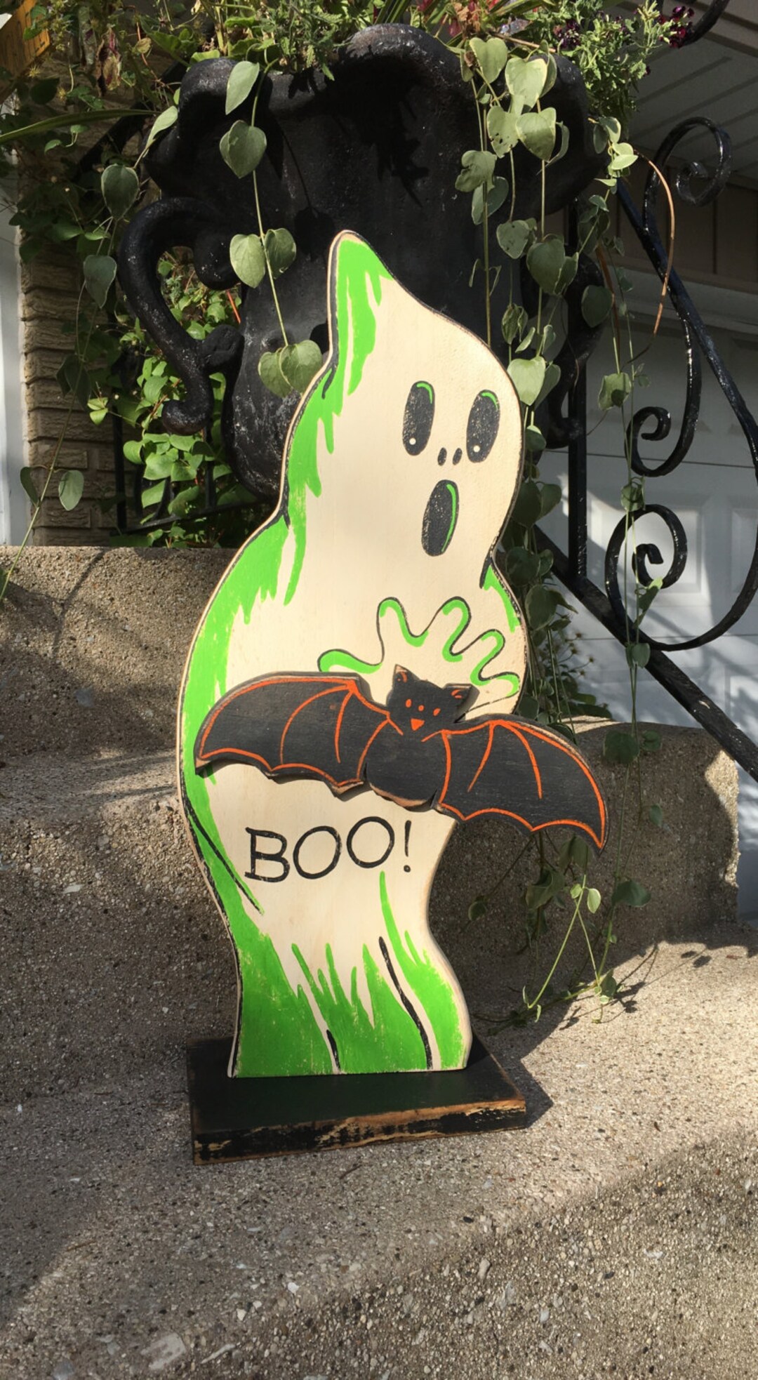Halloween Retro/rustic Sign/1940's Reproduction Halloween/hand Painted ...