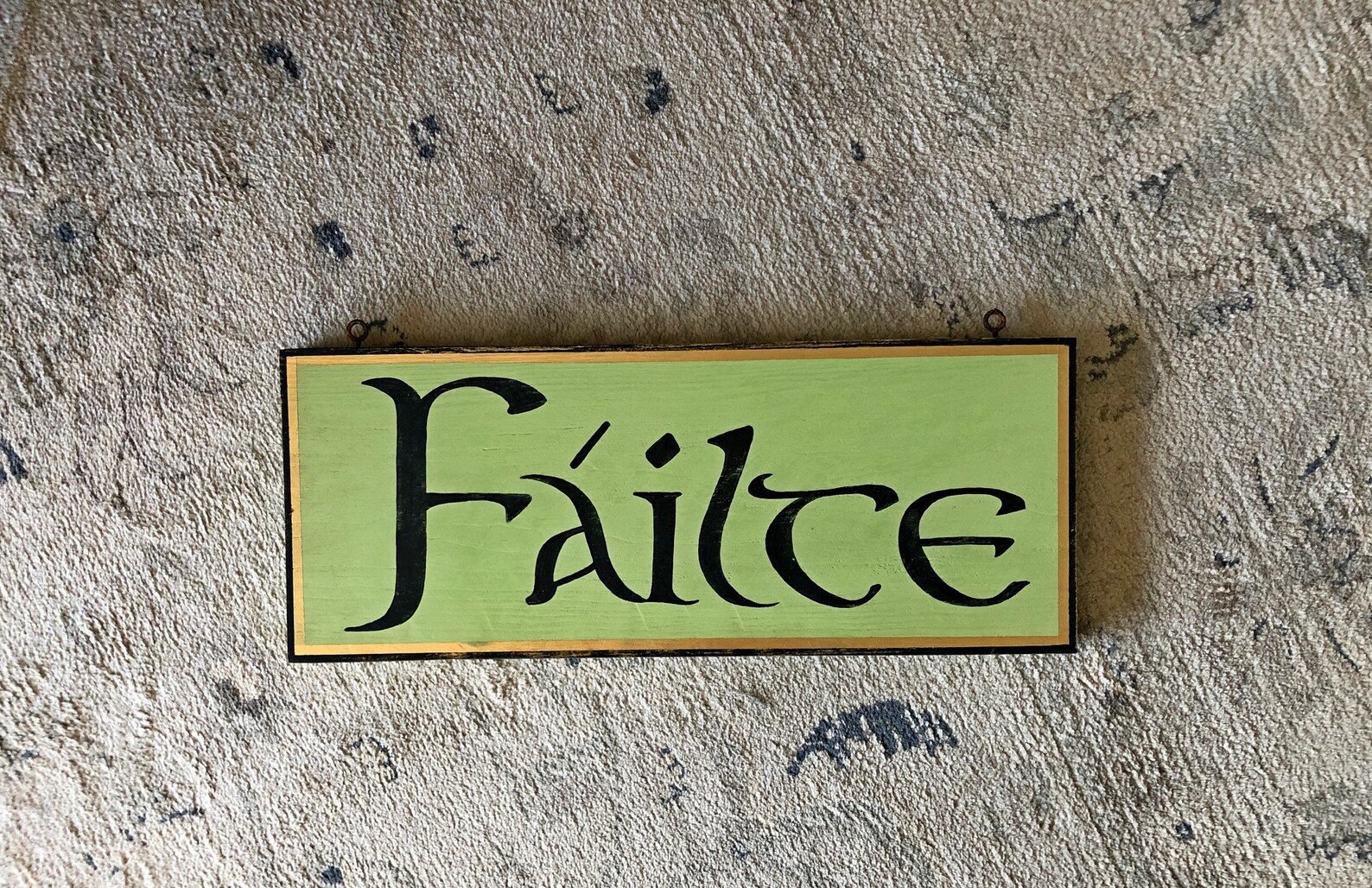 Failte Sign/irish Sign/wooden Sign/hand Painted Sign/welcome - Etsy