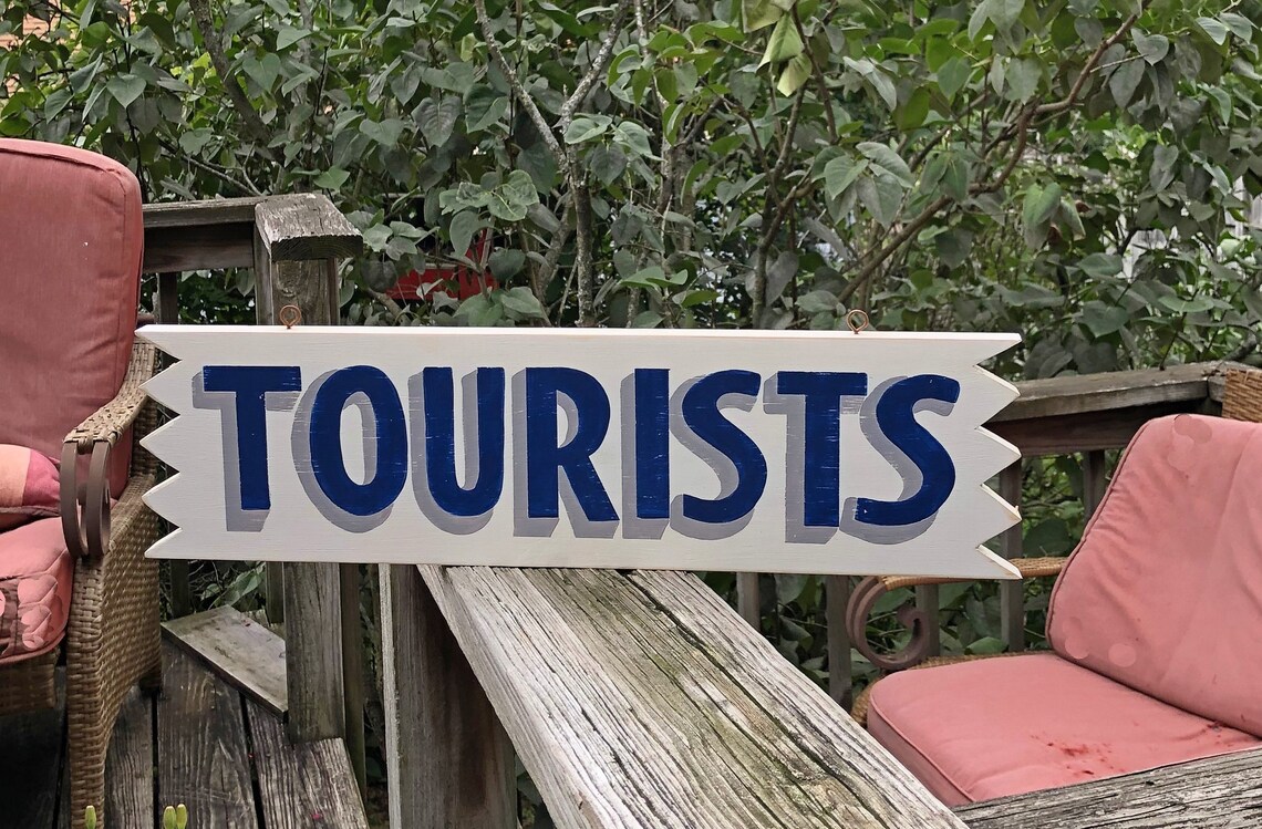 TOURISTS Sign/wooden Sign/antique Reproduction/guest Room Sign/vintage ...