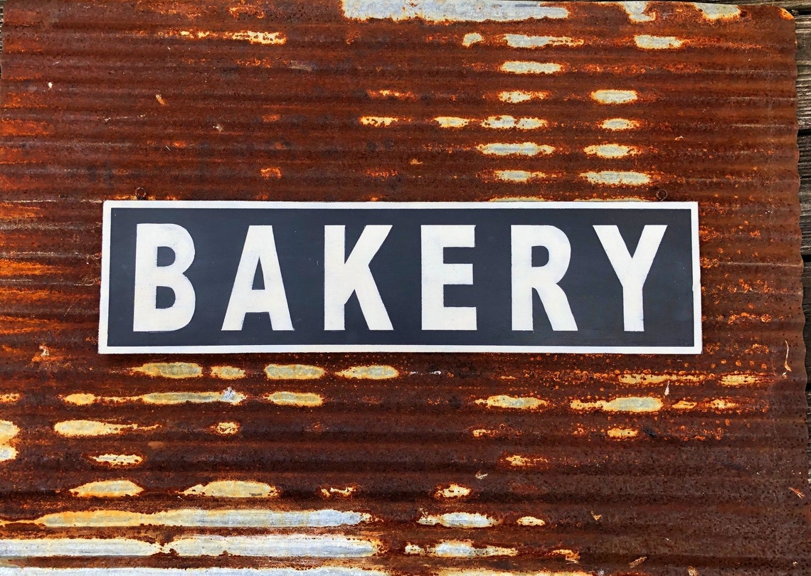 BAKERY Sign/kitchen Art/vintage Style Sign/retro Sign/black and White ...