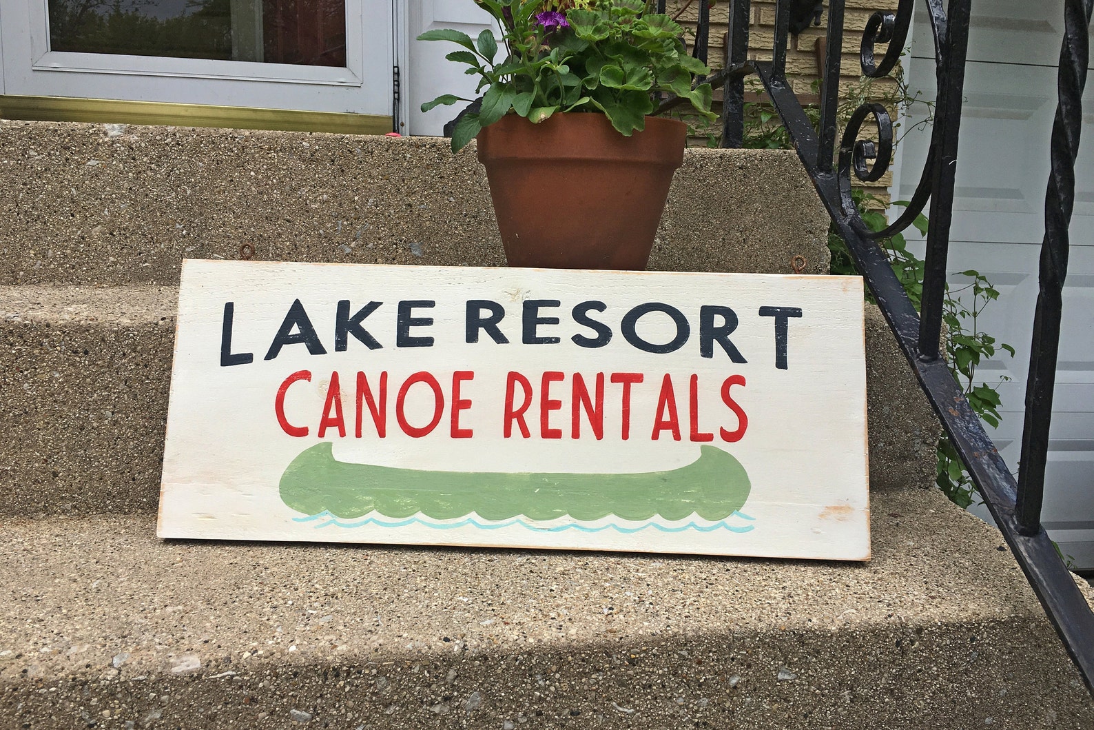 Canoe Rental Sign/lake Decor/rustic Sign/cottage Decor/cabin - Etsy