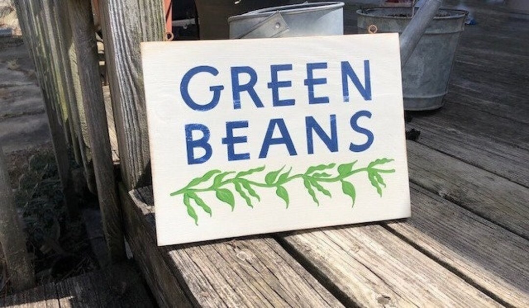 Green Beans Sign/farmhouse Style Sign/vintage Style/antique ...