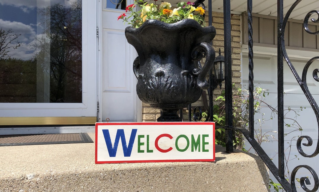 WELCOME Sign/chicago Welcome Sign/chicago Baseball Sign/chicago Cubs ...