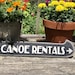 Canoe Rentals Sign/canoe Sign/rustic Sign/cabin Decor/lake House Sign ...