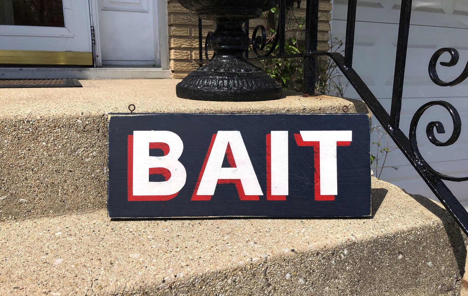 BAIT Sign/vintage Style Sign/rustic Sign/fishing Sign/mancave - Etsy