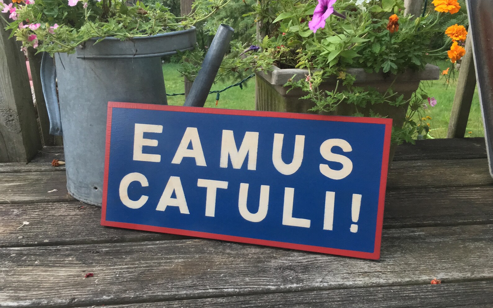EAMUS CATULI! Sign/let's Go Cubs Sign/hand Painted Sign/reproduction ...