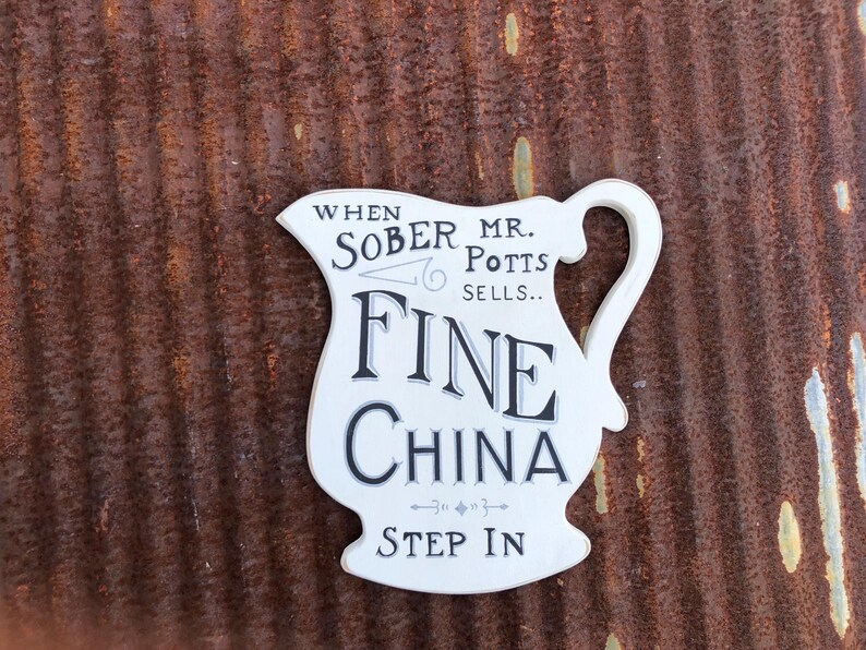 FINE CHINA Sign/antique Reproduction Sign/hand Painted Sign/kitchen Art ...