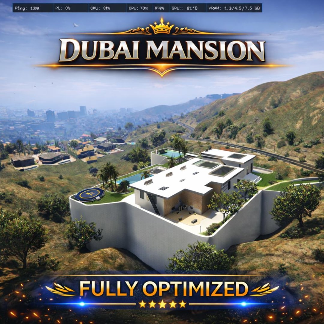 Fivem Mlo |DUBAI MANSION MLO |fully Optimized | High Quality - Etsy UK