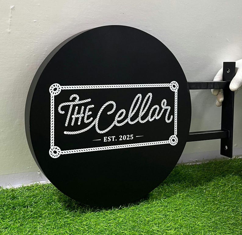 Custom 3d Metal Sign, Hanging Sign, Business Logo , Shop Sign ...