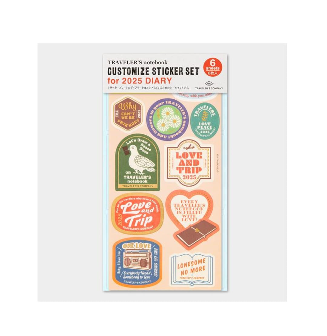 Traveler's Notebook Customized Sticker for 2025 Diary - Etsy