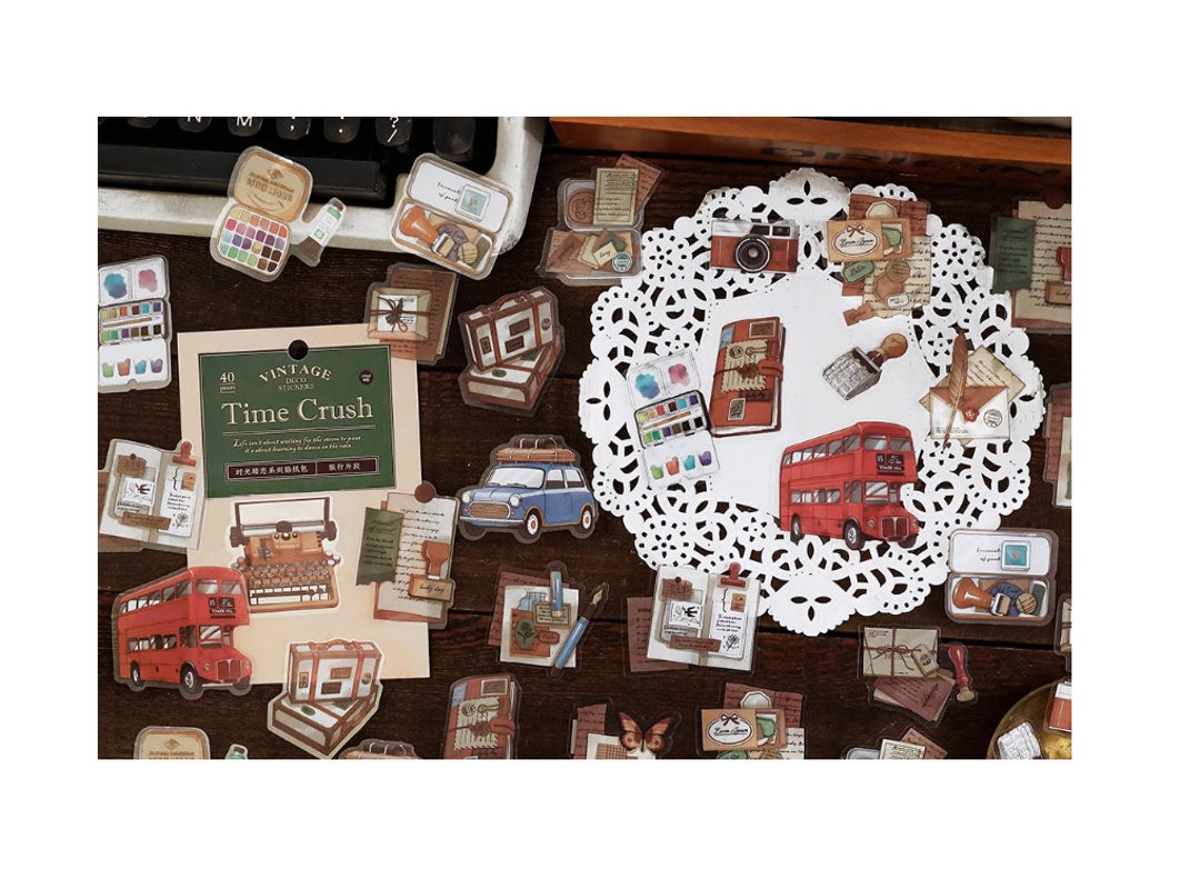 Diary Scrapbook Sticker Label Pack - Travelling Journey - Etsy