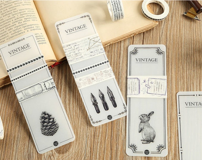 Diary Scrapbook Adhesive Masking Deco Washi Tape Holder - Vintage (set ...