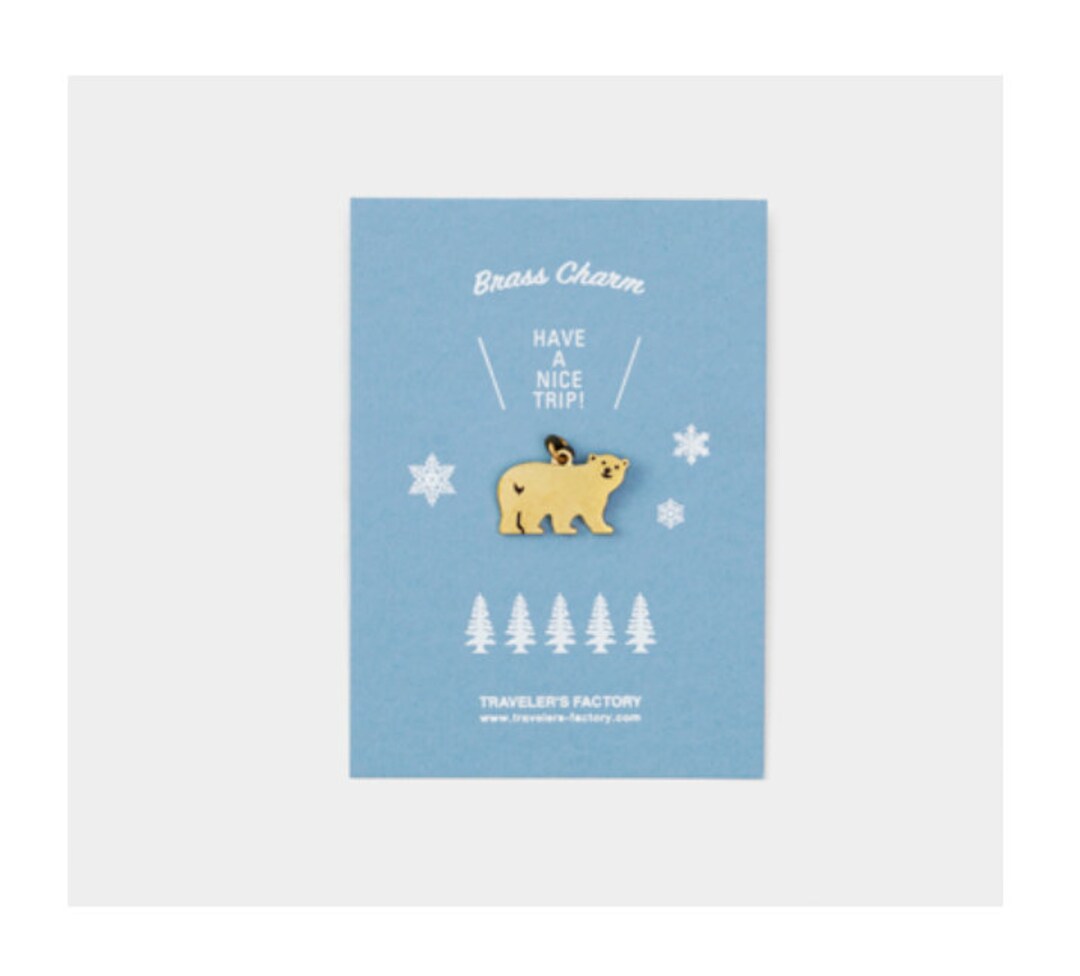 Diary Traveler's Notebook Brass Book Charm Cogma Polar Bear - Etsy