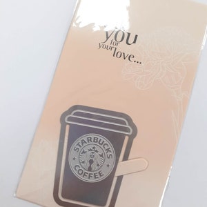 DIY Scrapbook Deco Bookmark Starbucks - Etsy