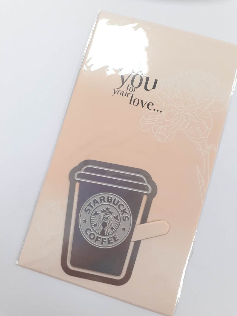 DIY Scrapbook Deco Bookmark Starbucks - Etsy