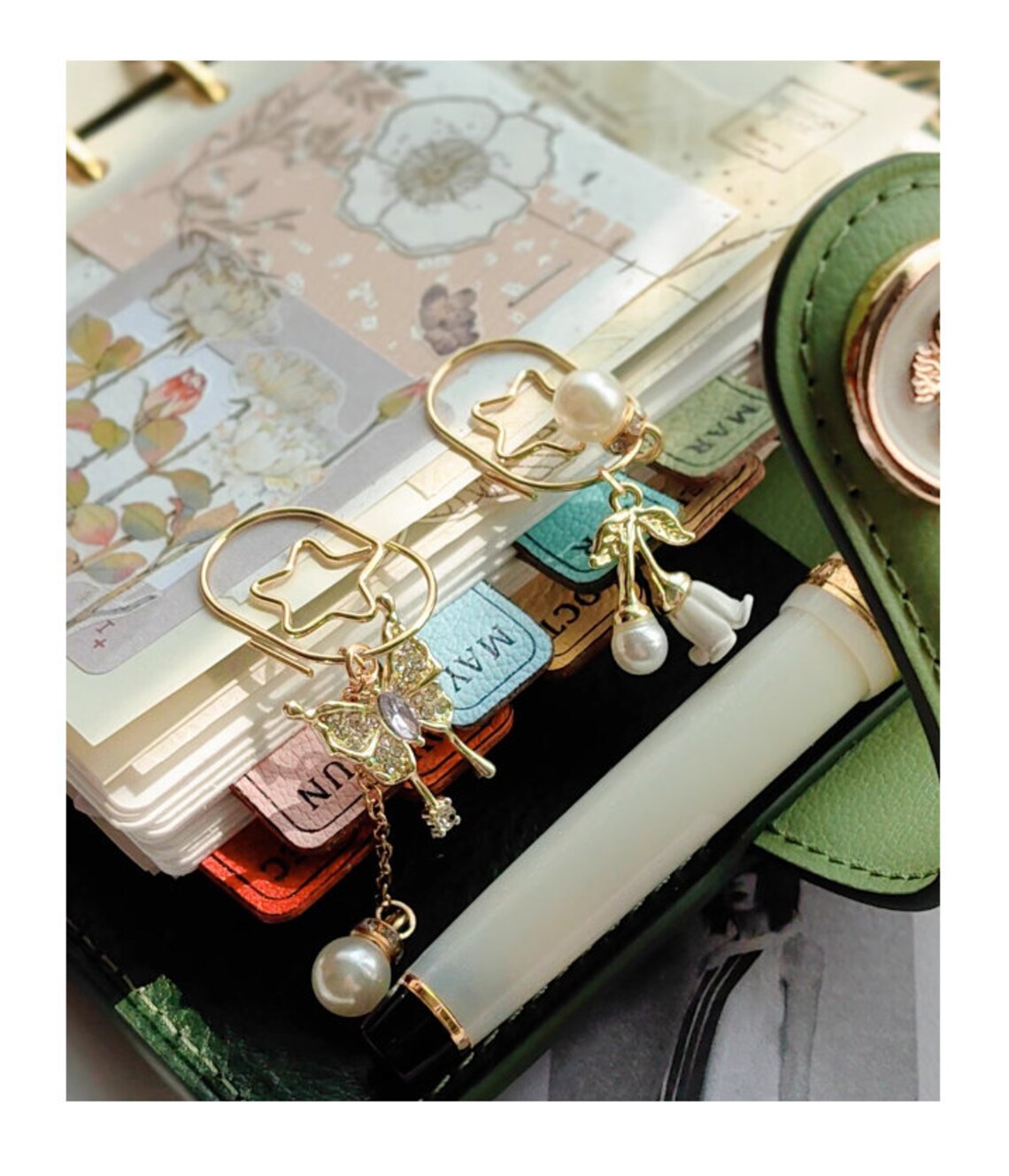 Diary Scrapbook Book Paperclip Bookmark Butterfly - Etsy