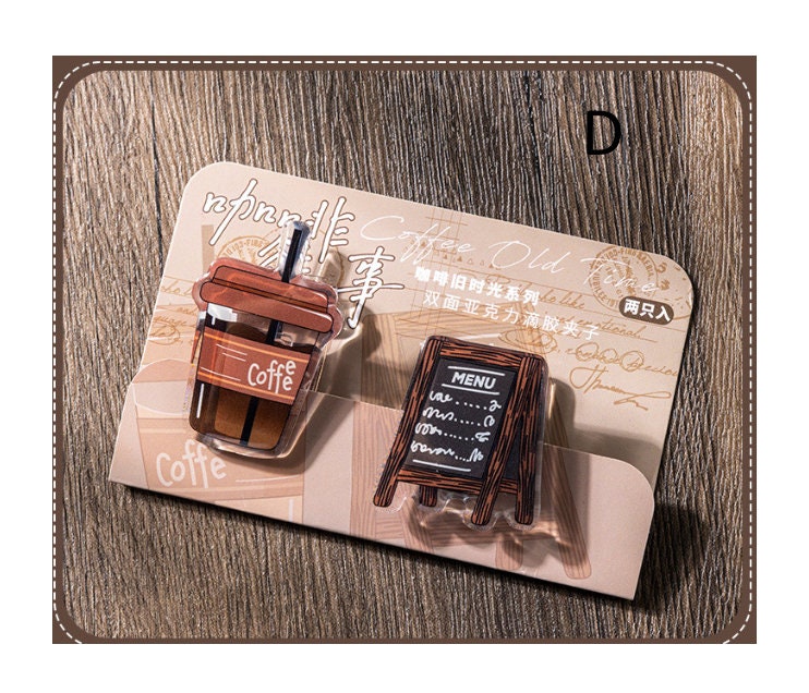 Diary Scrapbook Paperclip Coffee Time Dark - Etsy