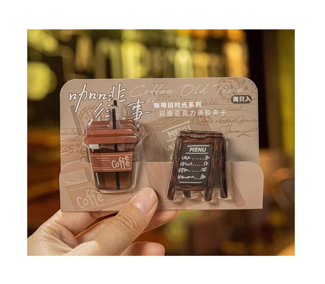 Diary Scrapbook Paperclip Coffee Time Dark - Etsy