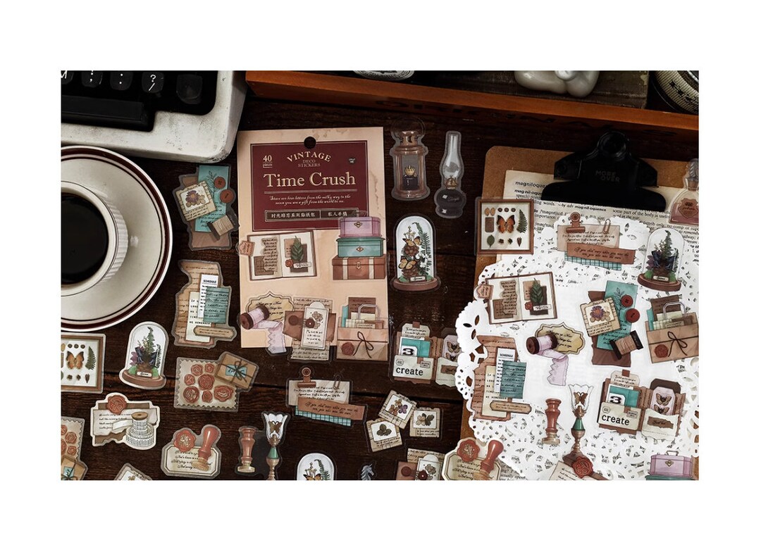 Diary Scrapbook Sticker Label Pack - Literature - Etsy