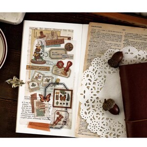 Diary Scrapbook Sticker Label Pack - Literature - Etsy
