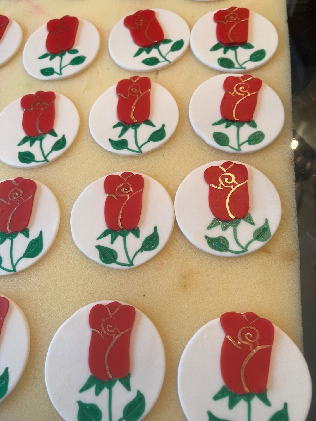Rose Fondant Toppers - Etsy