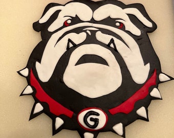 Bulldog Wedding Cake Topper Bull Dogs University of Georgia Bulldogs ...