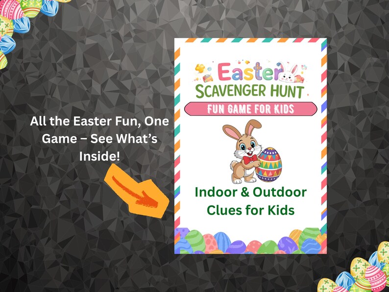 Easter Scavenger Hunt Game | Indoor Outdoor Clues (instant Download) - Etsy
