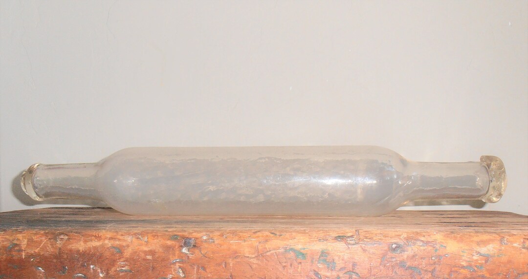 Early Antique Vintage Glass Rolling Pin - Victorian - Etsy
