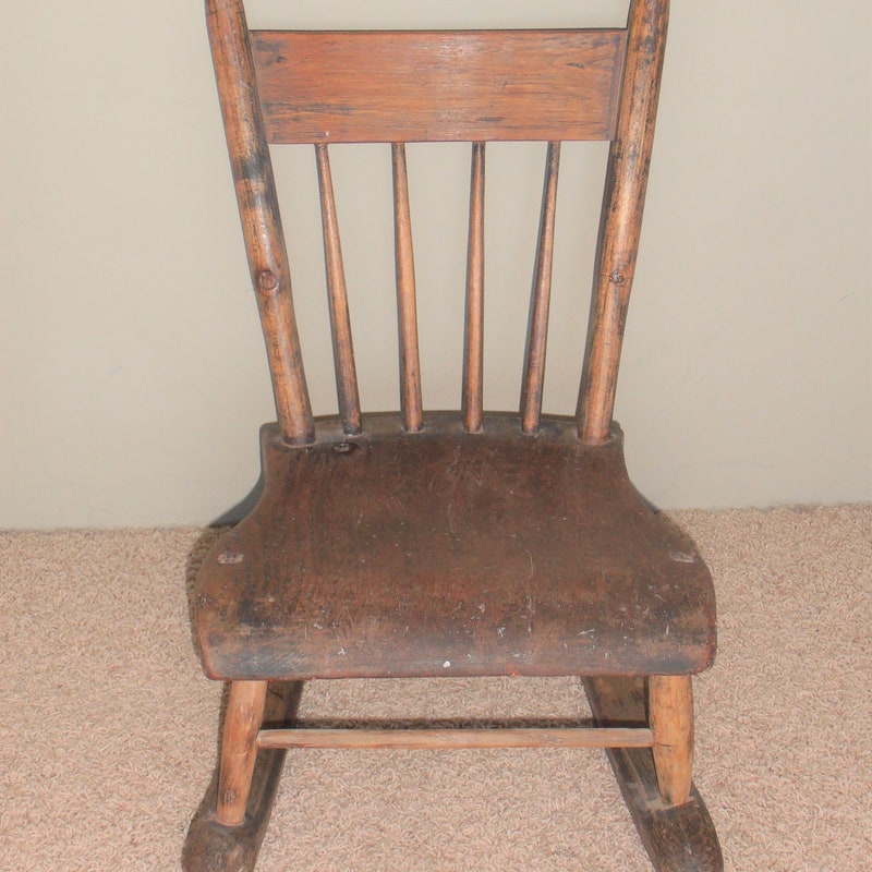 Antique Childs Rocking Chair - Etsy